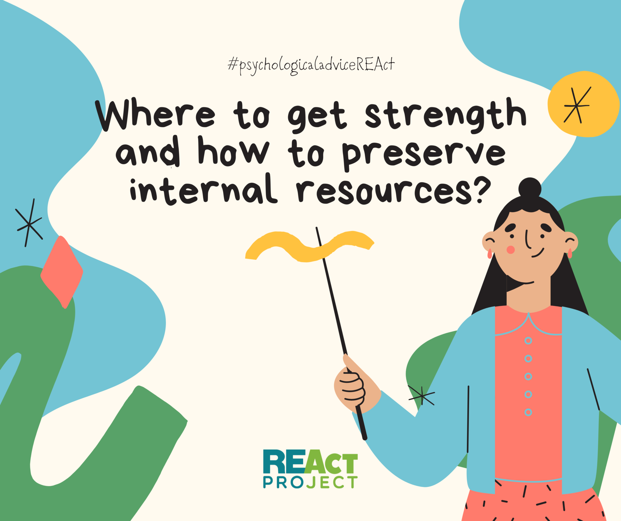 Where to get strength and how to preserve internal resources? - REAct